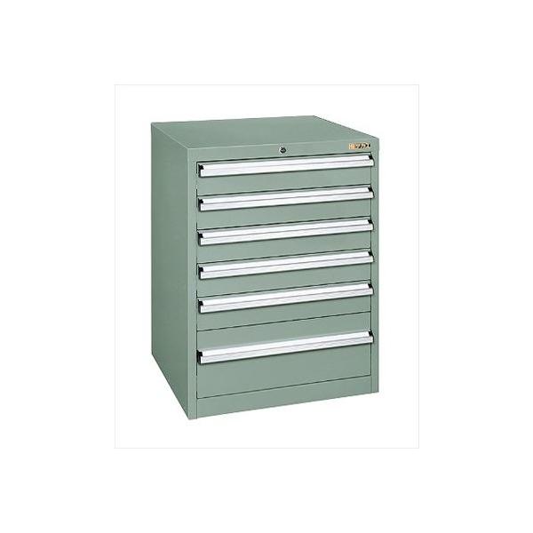 ■特徴 ●耐震構造　3重安全装置内蔵（オールロック機構・ラッチ機構・セーフティロック）  ■仕様 ●外寸：W600×D550×H800mm ●均等耐荷重：100kg（引出1段当たり） ●カラー：グリーングレー ●質量：80kg ●コード番号...