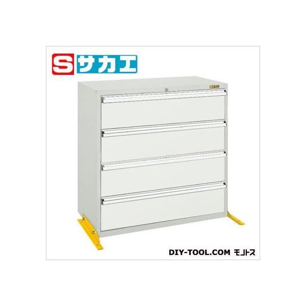 合理的な組み合わせで収納効率が更にアップ！！　統一された寸法（間口、奥行、高さ）によりレイアウトが自由自在！ ●外寸：W900×D450×H880mm ●カラー：グレー ●質量：112kg ●引出し：H200×4段 ●ボールスライドレール採...