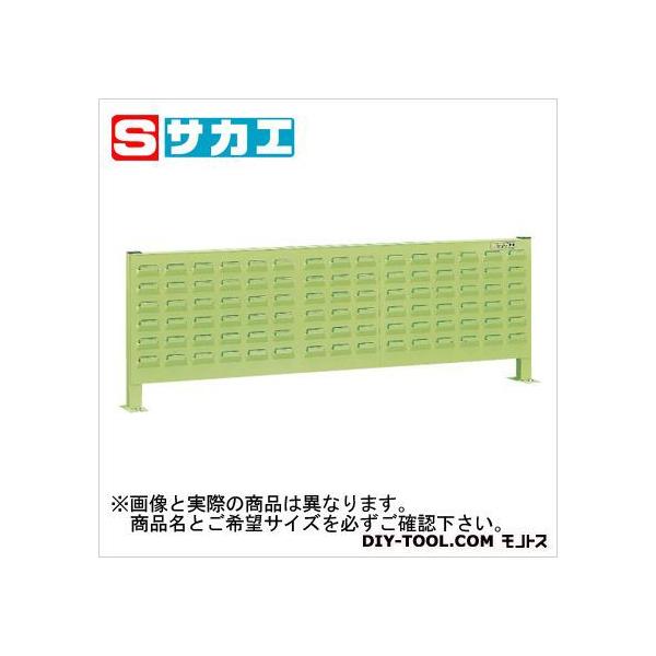 小物部品を集中管理が容易。ボックスまたはフックを用途に合わせて使用可能です。 ●外寸：W884×D110×H385mm ●均等耐荷重：60kg ●カラー：サカエグリーン ●質量：8kg 分類：作業台 メーカー型番：KWP-9LP 完成品  ...