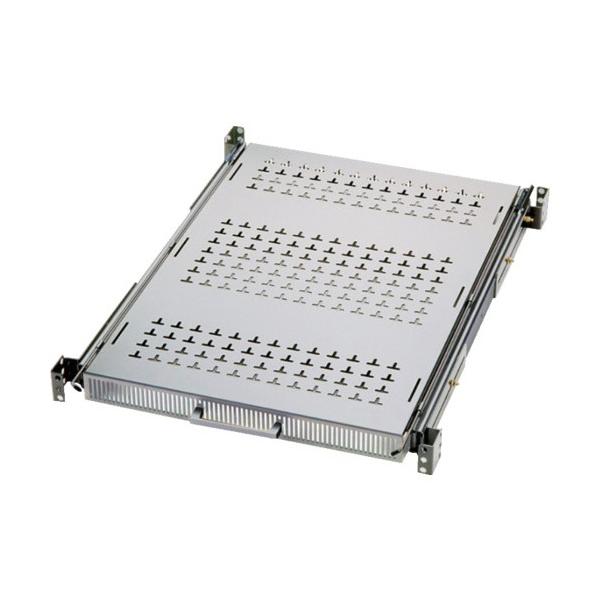 ■特徴 T型の穴または四角穴を利用すれば、機器固定ベルト（別売）による簡易固定が可能です。 ■用途 サーバーラック用スライドレール棚 ■仕様 10物質対応 付属のフリップロック付スライドレール及びブラケットを使用してラックに取り付けることが...