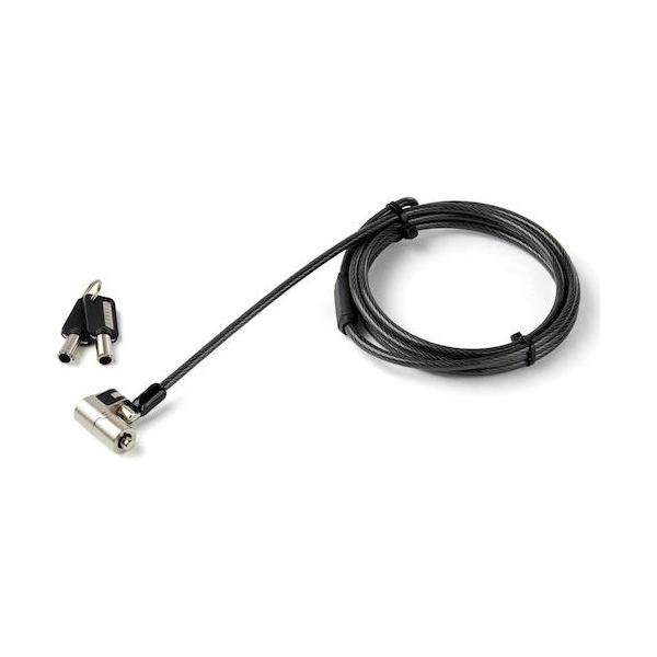 ■特徴 簡単に切断できない4.4mm径スチールケーブルを使用しています。 標準スロット、Noble Wedgeスロット、Nano Saverスロットの3タイプに対応する交換可能ロックヘッドがついています。 40kgの強度テストをクリアしてい...