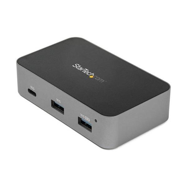 ■特徴 4ポートUSB Type-Cハブです。 USB-Cポート（x1）と急速充電BC 1.2ポート含むUSB-Aポート（x3）を追加します。 付属のユニバーサルACアダプターを使用するセルフパワーのUSBハブです。 USB 3.1 Gen...