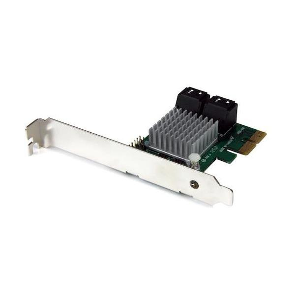 ■特徴 PCIe x1スロットを使用して4口のSATA 3.0 6Gbpsポートを増設します。 MARVELL社製RAIDコントローラーを搭載しています。 HyperDuo機能により、アクセス頻度の高いファイルをより高速なSSDドライブに割...