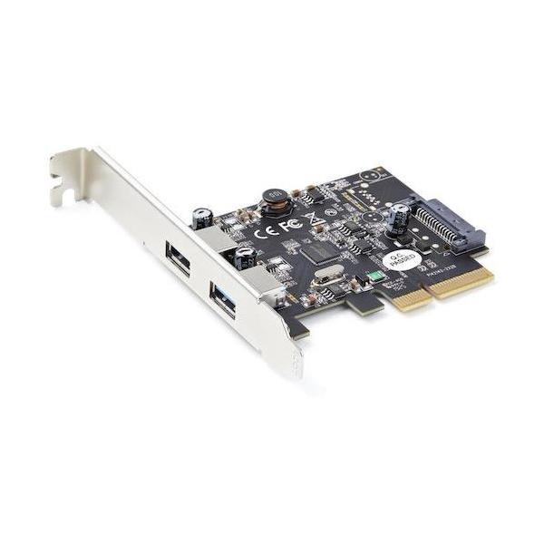 ■特徴 10Gbps速度のUSB-Aポート2口を増設する拡張カードです。 UASPをサポートし、USBデバイスの性能を最適化します。 マザーボードの電力が不足する場合、カードに搭載のSATA電源でUSBポートへの電力を補います。 ロープロフ...