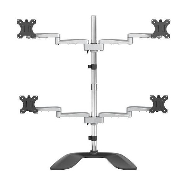 ■特長 VESA規格75x75/100x100mm互換のデスクマウント型モニターアームです。  スライド&amp;クリック設計により、セットアップが簡単にできます。  上下左右の振りと回転機能で作業しやすい画面環境を構成可能です。  U型ベ...