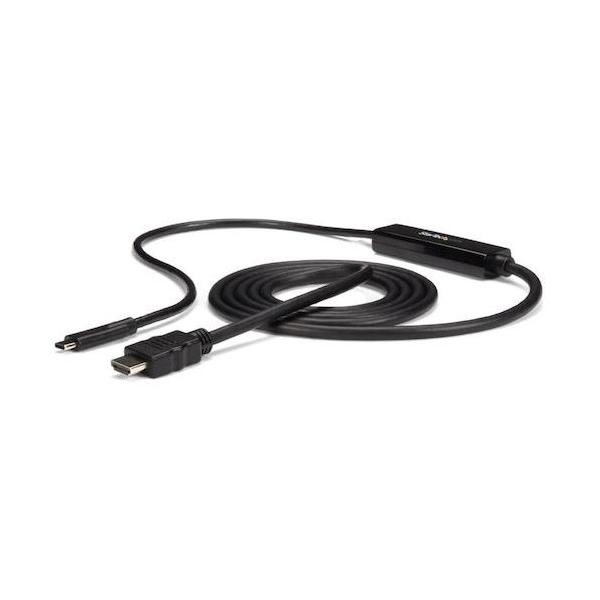 ■特長 USB-CからHDMIへビデオ変換を行います。  Thunderbolt 3ポートと互換性があります。  4K30HzのUHD解像度に対応しています。  アダプターとケーブルが一体のコンバーターです。  USB-CからHDMIへビデ...