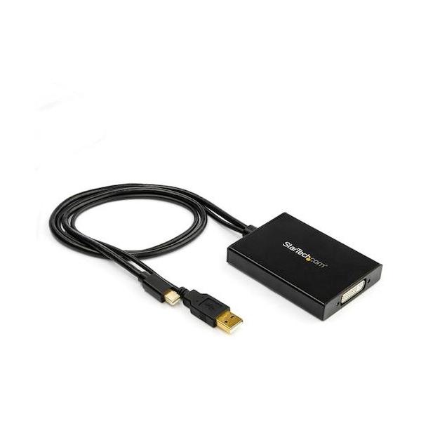 ■特長 Mini DisplayPort対応パソコンをDVIディスプレイに接続します。  DVI-Dデュアルリンクに対応しています。  USBバスパワーで動作します。  35.8cmの一体型ケーブルがついています。  プラグアンドプレイに対...