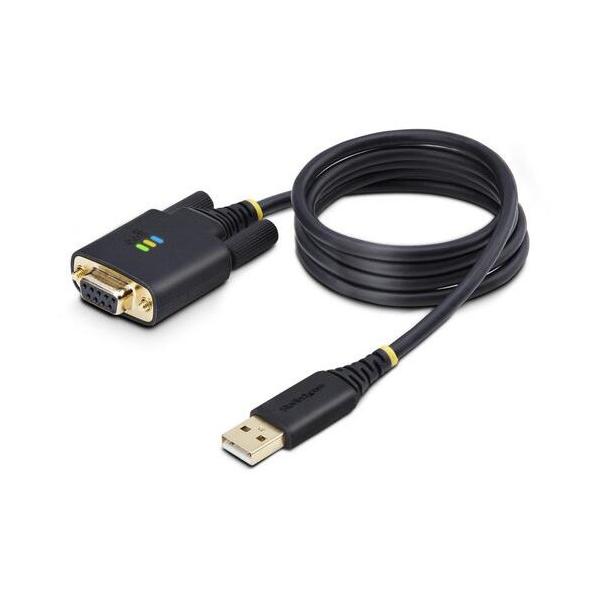 ■特長 USB Type-A - RS232Cシリアル変換（クロス接続）ケーブルです。  Windows、macOS、ChromeOS、Linuxに対応しています。  本体装着のDB9ネジ、または付属のDB9ナットを利用してシリアル周辺機器...