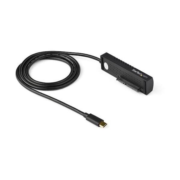 ■特長 USB-C搭載PCに2.5インチまたは3.5インチSATA SSD/HDDを接続します。  データ移行、ドライブ複製、バックアップ、リカバリー用途に最適です。  一体型1mケーブルがついた軽量設計です。  ■仕様 コネクタ形状:ホス...