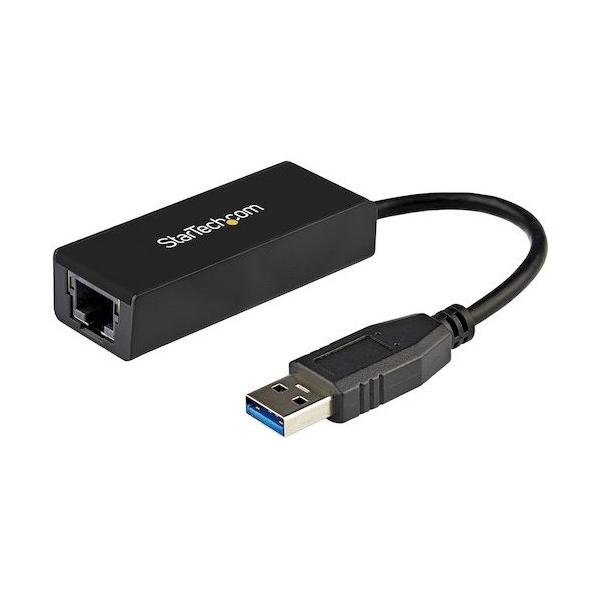 ■特長 USB 3.0経由のGigabit 対応USB-RJ45アダプタです。  ■仕様 コネクタ形状:RJ-45、USB Type-A（USB 3.2）（5Gbps） ケーブル長(m):0.135 色:ブラック 幅(mm):26 奥行(m...