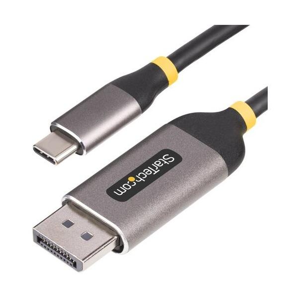 ■仕様 USB-C - DisplayPortアダプターケーブルです。 USB-C DP Altモード対応ソースを8K 60Hzまたは4K 144HzのDisplayPortディスプレイに接続します。 ユニバーサルUSB Type-C - ...