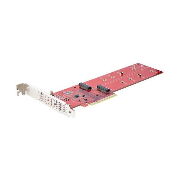 ■仕様 2台のM.2 PCIe SSDを搭載可能なアダプターカードです。 PCIe 4.0 x8/x16スロットを使用して、NVMeまたはAHCIのM.2 SSDを2台まで搭載可能です。 各ドライブで最大7.8GB/sの読み書き速度を実現し...