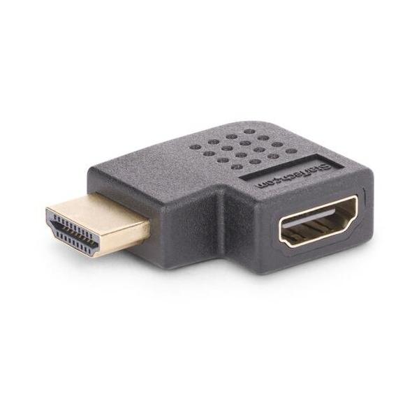 ■仕様 コンパクトなL型右向きHDMI 2.0アダプター（オス・メス）です。 ポート、コネクター、およびケーブルの曲げによる負担を軽減します。 双方向仕様で、ポートセーバーとして機能し、HDMIポートの磨耗を軽減します。 アクセスしにくい機...