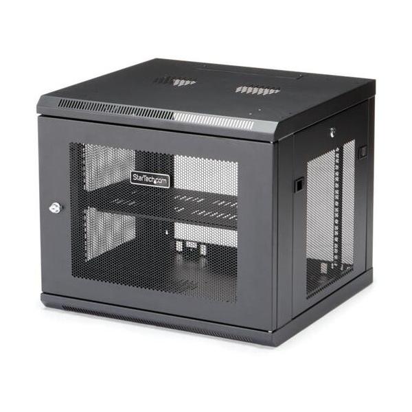 ■特徴 ドア/サイドパネルの着脱が可能です（施錠付き）。 180度ヒンジ設計により装置背面へのアクセスが簡単です。 デュアルトップ配線穴が付いています。 オプションで放熱ファンの取付けが可能です。 棚板、ケーブル結束用面ファスナー、ケージナ...