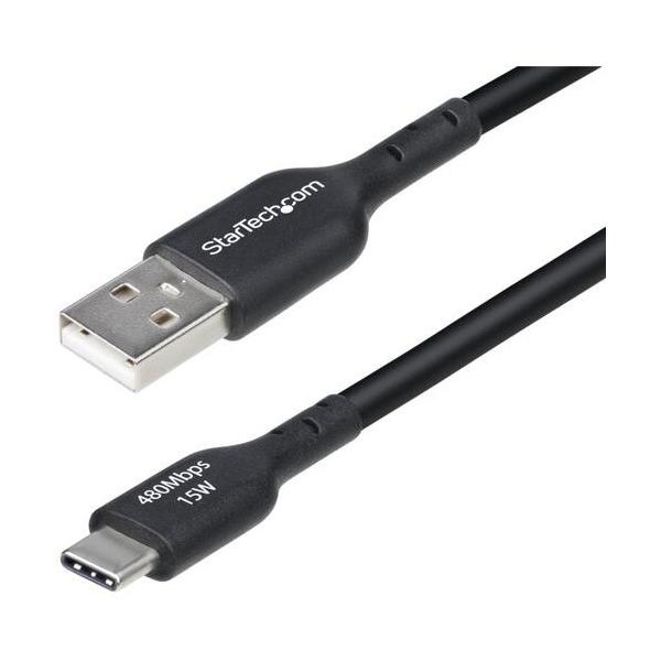 ■特徴 3A 15W対応USB-A - USB-Cケーブルです。 USB-A充電器やモバイルバッテリー、またはUSB-A ホストに接続し、ポータブルUSB-Cデバイスを高速充電します。 1万回を超える挿抜試験をクリアしたニッケルめっきのコネ...