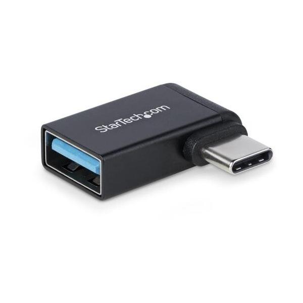 ■特徴 L型右向きUSB-Cオス - USB-Aメス 変換アダプターです。 USB-C対応ホストデバイスに沿って接続が可能です。 スペースが限られた設置環境での使用に最適で、データおよび電源仕様が明記されたコネクターにより、識別が識別できま...