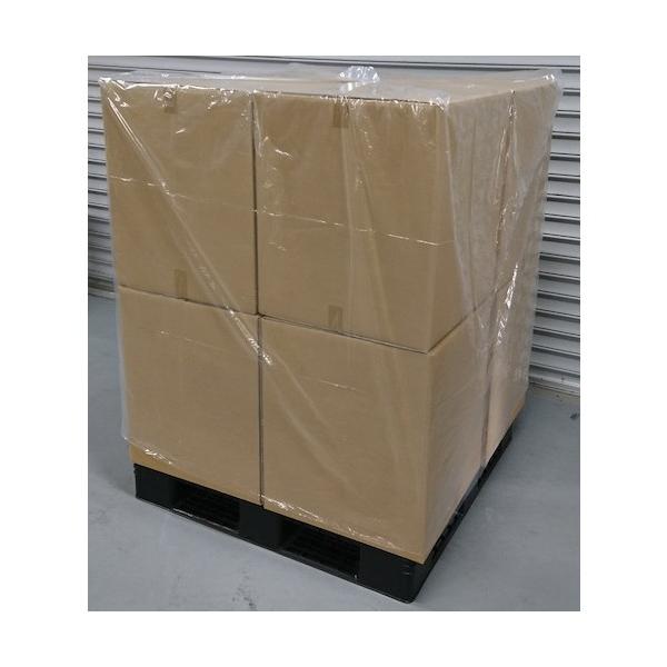 商品画像はイメージ画像です。実際とは異なる場合がございます。 ■特徴 パレット製品の雨・ホコリなどから防止するためのカバーです。  透明なので中身も見やすく被せやすい角型です。  パレタイズ製品の輸送や保管時に最適です。  ■用途 パレタイ...