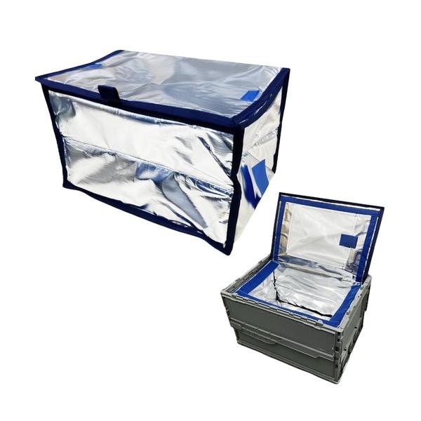 ■特徴 アルミ蒸着＋極厚7mm仕様で遮熱＋断熱効果を発揮します 保冷効果だけでなく折り畳み用のミシン目や開閉用ベルト付きで圧倒的な作業性 50Lオリコンにピッタリの保冷バッグです（サイズは要ご確認ください） 折りたたみが可能で保管するときに...