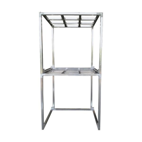 商品画像はイメージ画像です。実際とは異なる場合がございます。 ■特徴 サビ防止と当て傷に強い「溶融亜鉛メッキ鋼管」を使用しています。 塗装品に比べ、塗膜の剥がれ落ちもなく衛生的なので、様々な商品に活用頂けます。 11パレット用となっておりま...