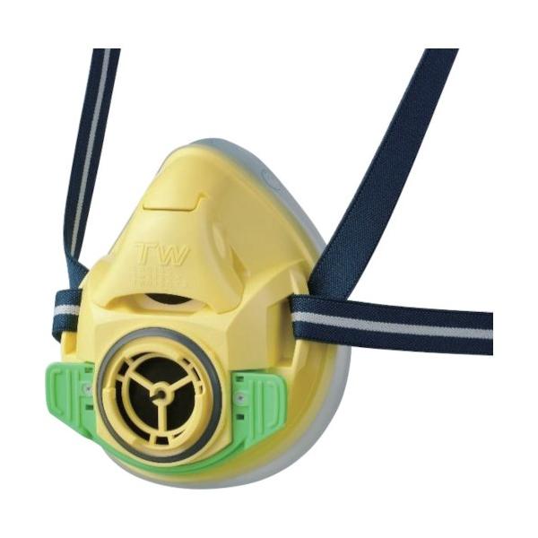 ■特徴 マスク一つで防じん・防毒の両方に対応可能（防じん・防毒の両方の国家検定に合格）です。 フィルタ・吸収缶は、印を合わせ右に６０°ひねるだけで確実に取り付けられます。 フィットチェッカー 一体型で、密着性の確認（フィットチェック）が簡単...