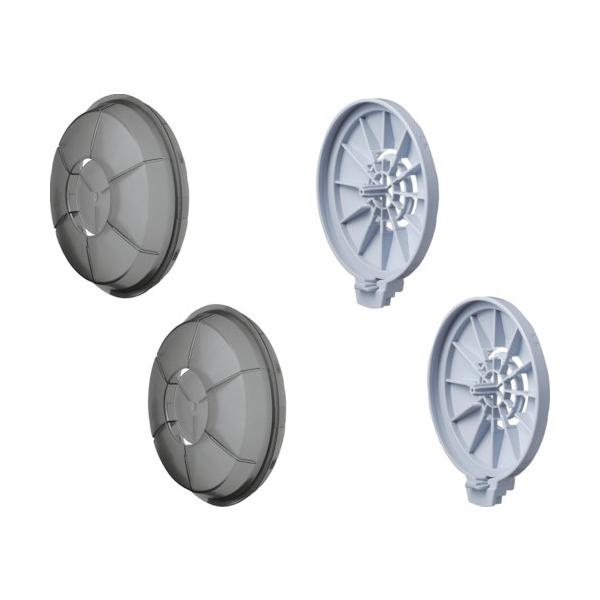 ■特徴 TW02に安価なケースレスフィルタ（R2N、R2、R1）を取り付ける時に使用します。  ■用途 溶接作業（R2N、R2使用時の指定防護係数10）。 一般粉じん作業（R1フィルタ）  ■セット内容 ホルダー×2個、キャップ×2個   ...