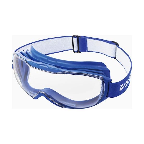 ■特徴 革新的な視野を確保したゴグルです。 上下・左右が見渡せる大きなアイピースを採用しています。 Ｘ型のフレームが柔軟に動くので、いろいろな顔の形状にフィットします。 安定感のある３０ｍｍの幅広いヘッドバンドを採用しています。 非常に強い...