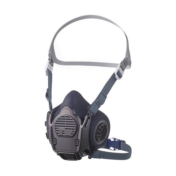 ■特徴 マスク一つで防じん・防毒の両方に対応可能（防じん・防毒の両方の国家検定に合格）です。 フィルタ・吸収缶は、印を合わせ右に60°ひねるだけで確実に取り付けられます。 4点支持2本式しめひもで、安定した装着感があります。 伝声器付きで、...