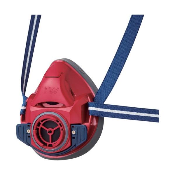 ■特徴 マスク一つで防じん・防毒の両方に対応可能（防じん・防毒の両方の国家検定に合格）です。 フィルタ・吸収缶は、印を合わせ右に60°ひねるだけで確実に取り付けられます。 フィットチェッカー 一体型で、密着性の確認（シールチェック）が簡単に...