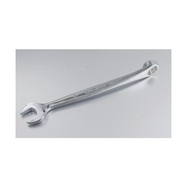 ■特徴 スパナ部は従来にはない先細形状で１５度の角度つきなので作業性に優れています。 次世代型コンビネーションレンチです。 メガネとスパナを合体させた片目片口レンチです。 メガネ部はディープボックス形状で従来レンチより、より深いところにある...