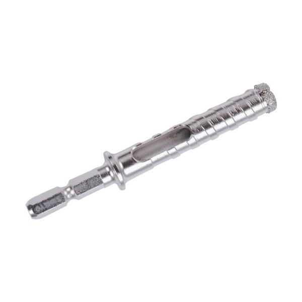 超硬ドリルに比べて、欠けが少なくきれいに穴あけができます。 インパクトドライバーなどで簡単・静かに穴あけができるお手軽ドリルビットです。 乾式で水処理不要なので、現場を汚しません。 用途 被削材:コンクリート、モルタル、ブロック、押出成形セ...