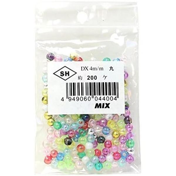 入数: 200個入り 本体サイズ: DX4mm 穴の大きさ1.5mm 素材: プラスチック インテリア小物や手芸でよく使われている定番のプラスチックビーズです。 島村 ビーズ 丸ビーズ プラスチックビーズ オーロラ 手芸 ハンドメイド 4m...