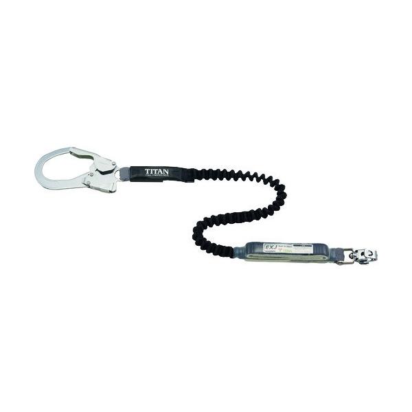 ■特徴 ゴム芯入りの伸縮性ランヤードです。 縫製部はTITANロゴ付の保護カバーで守られています。  ■用途 建設・土木・造船・橋梁・鉱山・工場・プラントなどに。  ■仕様 厚生労働省「墜落制止用器具の規格」適合品 ランヤード種別：タイプ１...