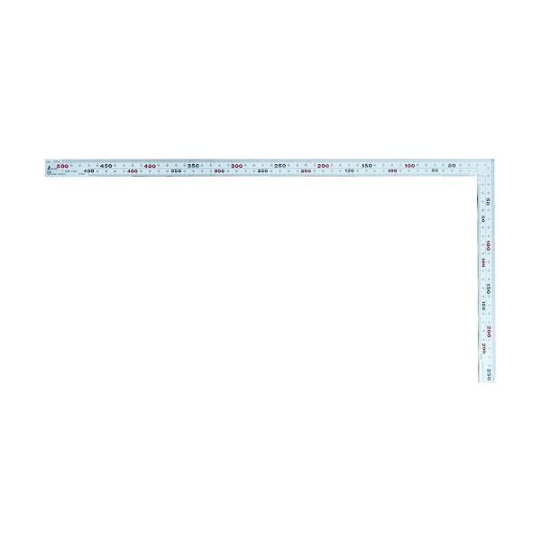 ■特徴 JIS規格の曲尺です。 重厚でがっしりした厚手広巾タイプの曲尺です。 鉄工・土木工事に適しています。 8段目盛は両面8つの側面全てに目盛が入っています。  ■用途 ケガキ作業、直角調べ、線引き。  ■仕様 目盛：mm表示  ■材質 ...