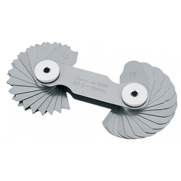 ●凹型と凸型の2タイプのリーフでR測定ができます ●リーフはケースに収納して保管できます ●止ネジを外すことでリーフの取り外しができます ●収納サイズ:85×14×20mm ●製品質量:115g ●材質:冷間圧延鋼 ●精度:±0.05mm ...