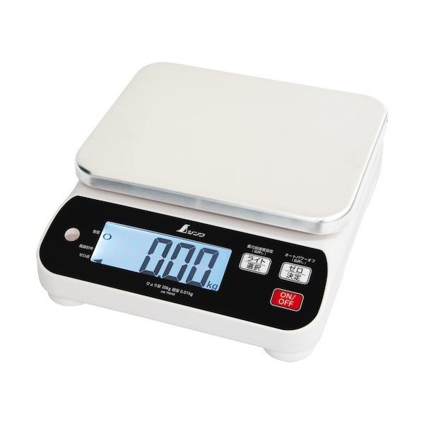 ●防塵防水タイプ はかり充実のラインアップ ●用途: ●農作物など様々な計量に。 ●機能: ●文字高30mmで大きく見やすい液晶を採用しました。 ●風袋引機能付で容器の重さを引いた測定ができます。 ●使用する地域に合わせて重力加速度を設定で...