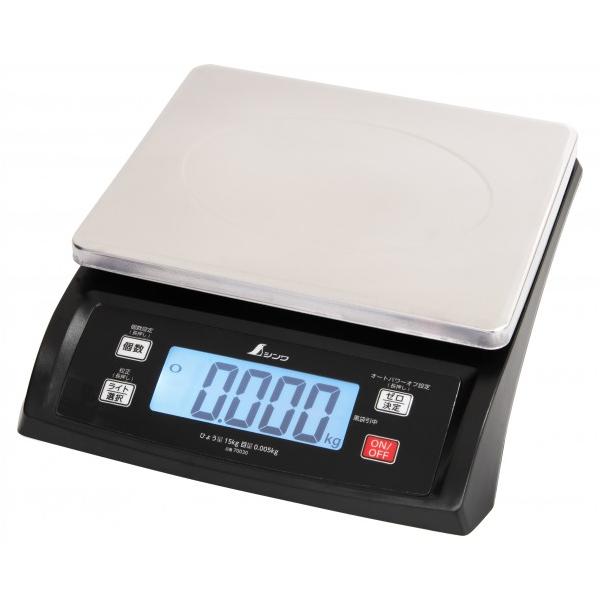 ●軽量タイプ はかり充実のラインアップ ●用途: ●農作物など様々な計量に。 ●機能: ●文字高30mmで大きく見やすい液晶を採用しました。 ●風袋引機能付で容器の重さを引いた測定ができます。 ●使用する地域に合わせて重力加速度を設定できま...