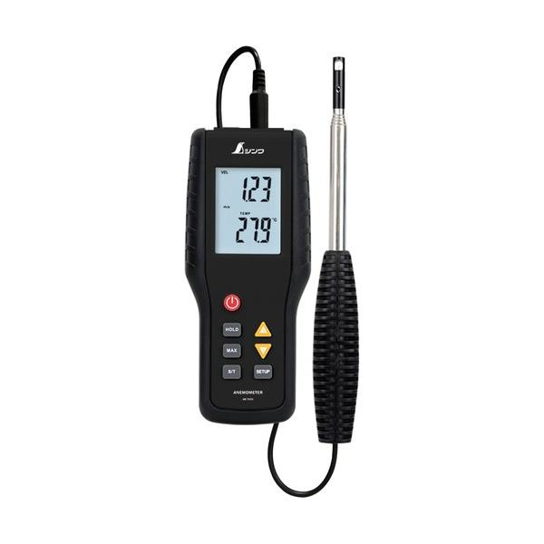 ■特徴 微風速の測定に優れており、風速と風温が同時に測定できる熱線式風速計です。 センサー部分がコンパクトなため、換気ダクト内や吹出口など、狭い場所や入り組んだ場所でも測定ができます。 風速が一目でわかるデジタル表示です。 風速測定時に便利...