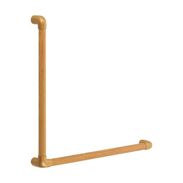 ●室内用補助手摺 ●仕様:L形 ●サイズ:φ35×600×600 ●高さ:74.5mm ●色AG・ライトオーク ●材質:タモ集成材、亜鉛合金 ●入数:1組 ●コード番号:03845053 手すり 手すり棒 手摺り  【サイズ】 600×60...