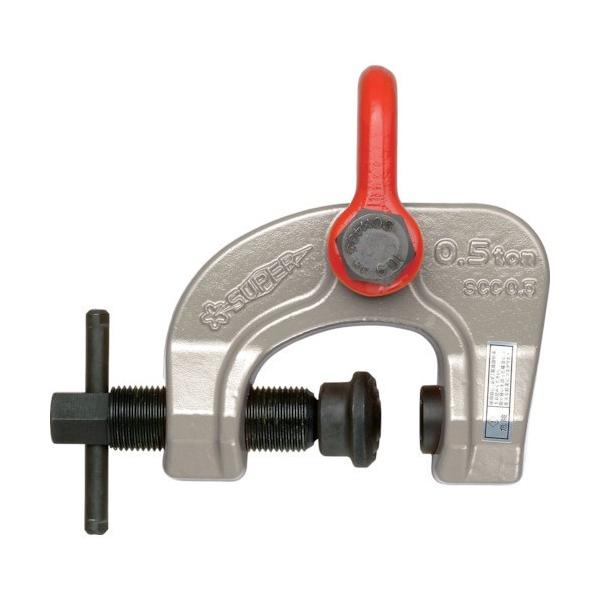 ■特徴 ねじ式で球面板、曲板などあらゆる物の水平吊り、垂直吊り、反転作業ができる万能型吊りクランプです。 負荷時は過重に比例してカムが傾斜し、グリップ力が増します。 本体は特殊合金鋼の一体型の型鍛造で、強靭かつ抜群の耐久性があります。  ■...