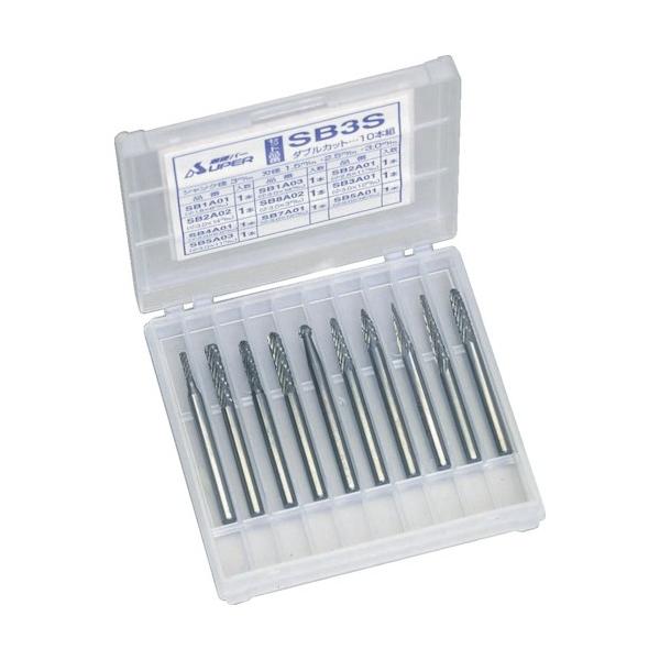 ■仕様 φ3mmシャンクの超硬バー10本セット オール超硬  ■セット内容 SB1A01、SB1A03、SB2A01、SB2A02、SB3A01、SB4A01、SB5A01、SB5A03、SB7A01、SB8A02  ■注意点 作業時は必ず...