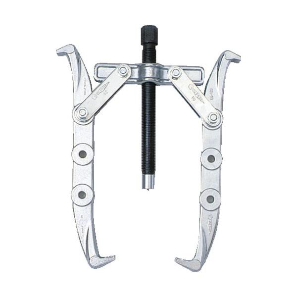 商品画像はイメージ画像です。実際とは異なる場合がございます。 機械や自動車の解体修理におけるベアリング、プーリ、ギヤなどのあらゆる引き抜き作業に最適です。 スチールボール入りアダプタにより、摩擦抵抗を大幅に軽減します。 特に奥行きの深い所に...