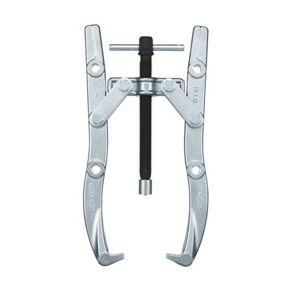 商品画像はイメージ画像です。実際とは異なる場合がございます。 超長爪タイプです。 機械や自動車の解体修理におけるベアリング、プーリ、ギヤなどのあらゆる引き抜き作業に最適です。 爪はフックボルト用溝幅設計（BS用）です。 スチールボール入りア...