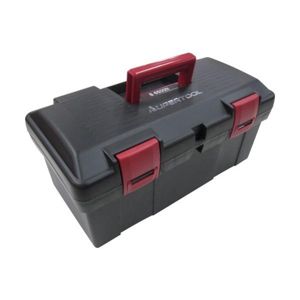 ■特徴 超高耐衝撃性のコポリマー樹脂製  ■用途 各種工具等の収納。  ■仕様 トレイ：2段式 1段目トレイ：工具セッティング用EVA樹脂付 ●色：ブラック ●奥行(mm)：240 ●間口(mm)：455 ●高さ(mm)：206 ●奥行(m...