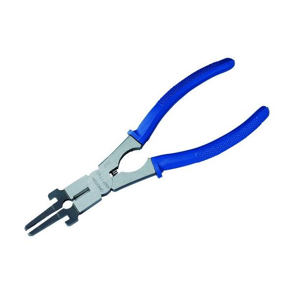 ■特徴 溶接ワイヤ（鉄・ステンレス）の引き出し、切断ができます。 ノズル各部のスパッタ除去が可能で、スパッタを落とすためのハンマー機能もついています。 チップ・ノズル・絶縁筒の脱着ができます。 作業効率が良いばね付きです。 先端根本溝付きで...