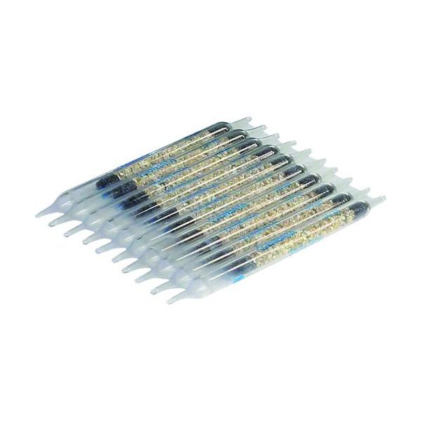 ■特徴 SIBATAスモークテスターセット用発煙管です。  ■用途 坑内、建物、乗物などの通風および換気状態の検査。  ■仕様 発煙剤：塩化第二すず  ■付属品 アンプルカッター1個 ゴムキャップ4個   【サイズ】 188 x 80 x ...