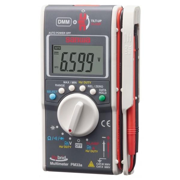 ■特徴 ポケットサイズのマルチメーターとクランプメーターの複合機です。 クランプはU字型、薄さ7mm、クランプ径Φ10mmで、0〜180°まで角度変更可能です。 MIN/MAX値のホールド機能付です。 CE規格品です。 国際安全規格CAT....