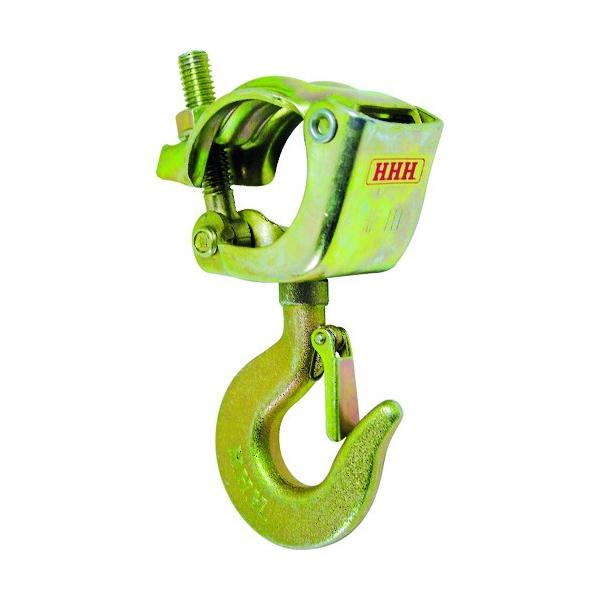 ■特徴 単管にホイストやチェーンブロック、滑車などを取り付けられます。  ■用途 単管に取り付け物品の吊り下げ  ■仕様 単管取付け用 フック型  ■注意点 パイプの強度、支持距離などにご注意ください。 パイプと本機は横引きなどで滑らぬよう...