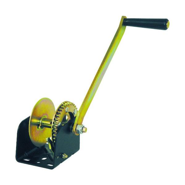 シンプルで使いやすいスタンダードタイプです。 用途 荷物の牽引に。 爪かけブレーキ式 360°回転式 最大能力(t):0.1 減速比:1/1 ワイヤ巻取量(mm×m):4×16 幅(mm):152 奥行(mm):92 高さ(mm):120 ...