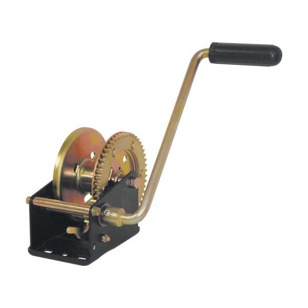 シンプルで使いやすいスタンダードタイプです。 用途 荷物の牽引に。 爪かけブレーキ式 360°回転式 最大能力(t):0.5 減速比:1/4.25 ワイヤ巻取量(mm×m):5×18 幅(mm):202 奥行(mm):90 高さ(mm):1...