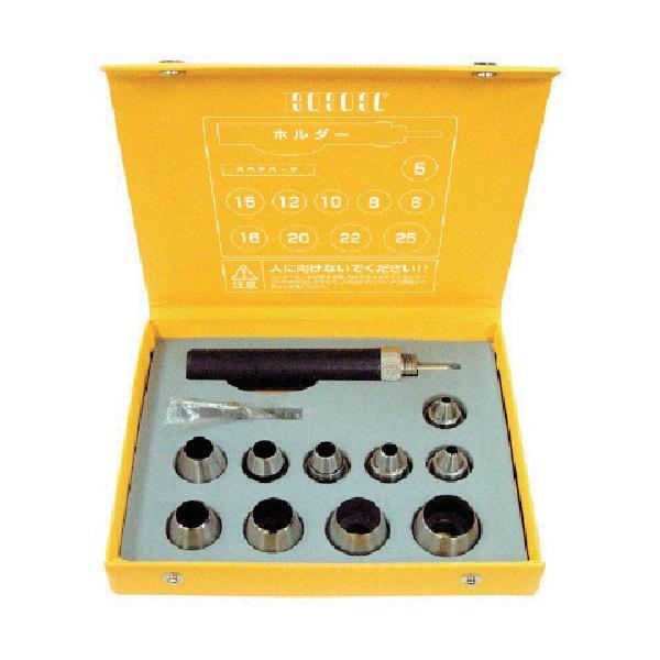 商品画像はイメージ画像です。実際とは異なる場合がございます。 センター合わせができるので、ドーナツ型のパッキンが簡単に作れます。 専用ケースに入っているので保管・管理に便利です。 用途 皮、ビニール、紙、ゴム、布等の打ち抜きに。 パッキンの...